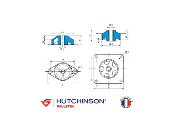 Supports Paulstra FT137
